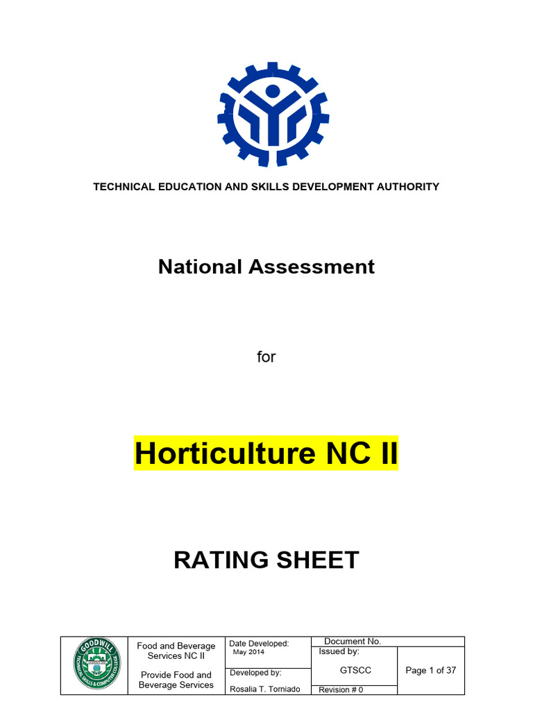 Conduct Sample Rating Sheets | PDF