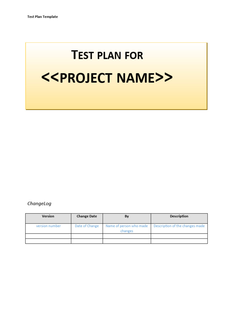 Test Plan | PDF | Software Testing | Software Development Process