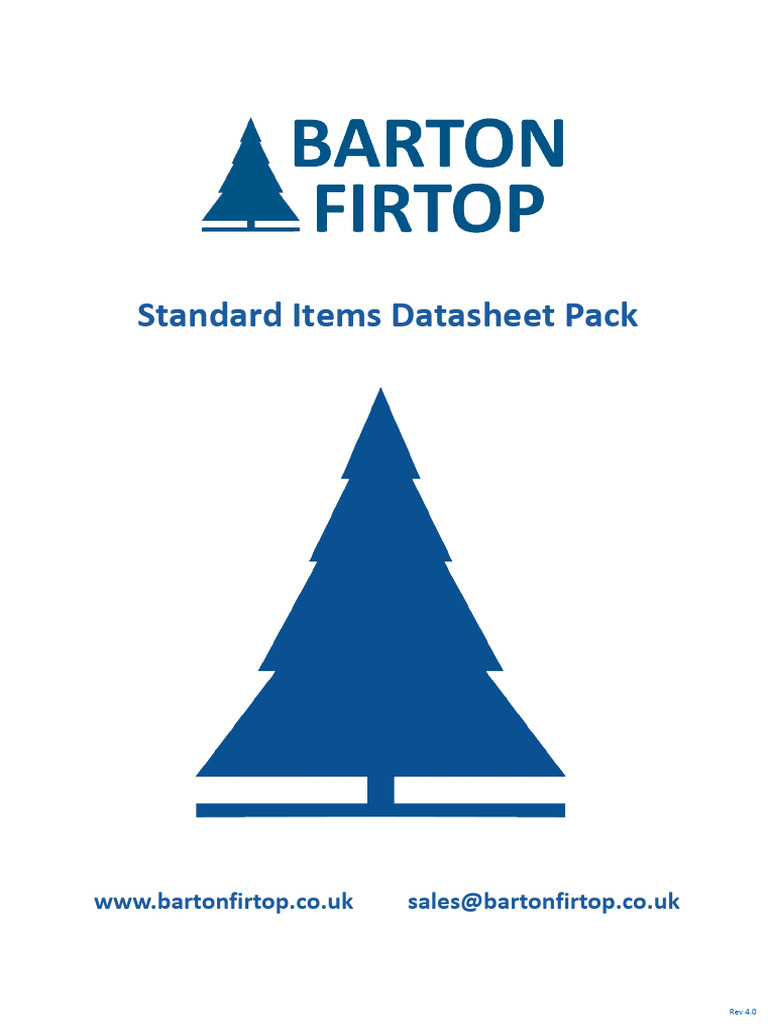 Barton Firtop Datasheet Pack Rev 4 | PDF | Steel | Physical Sciences