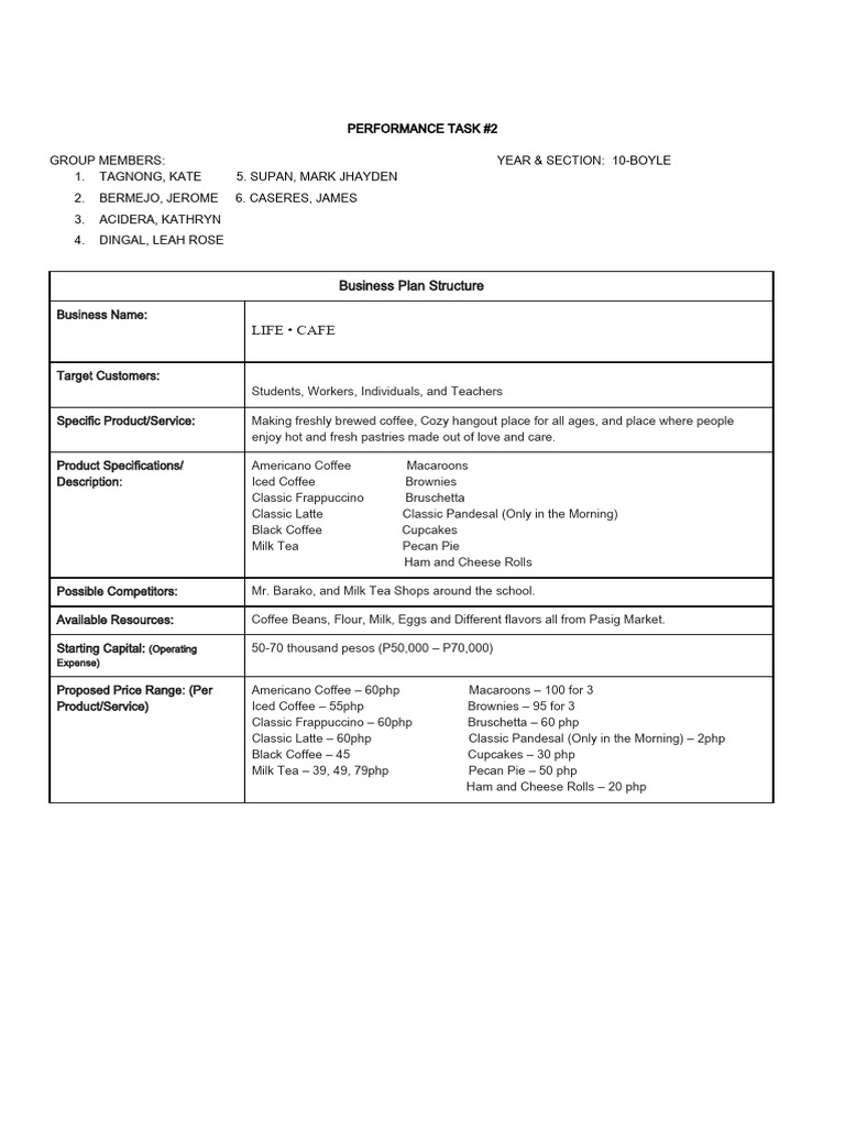 Performance Task 2 | PDF