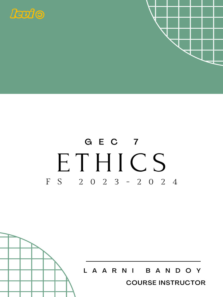 GEC 7 Ethics UNIT II Study and Activity Guide | PDF | Science & Mathematics