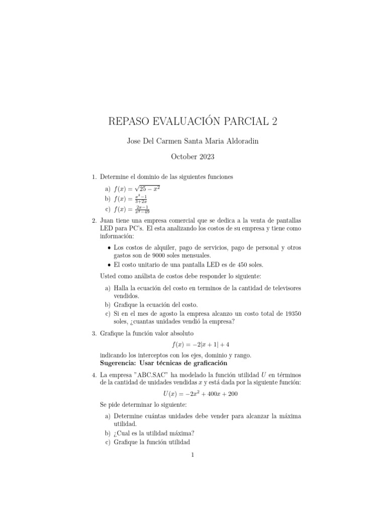 REPASO_EVALUACIÓN_PARCIAL_2 (2) | PDF