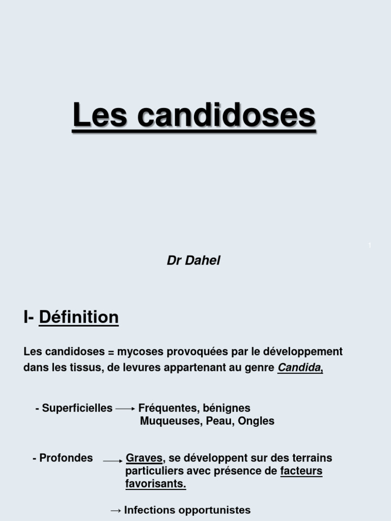 Candidoses : Types et Manifestations | PDF | Candidose | Candida