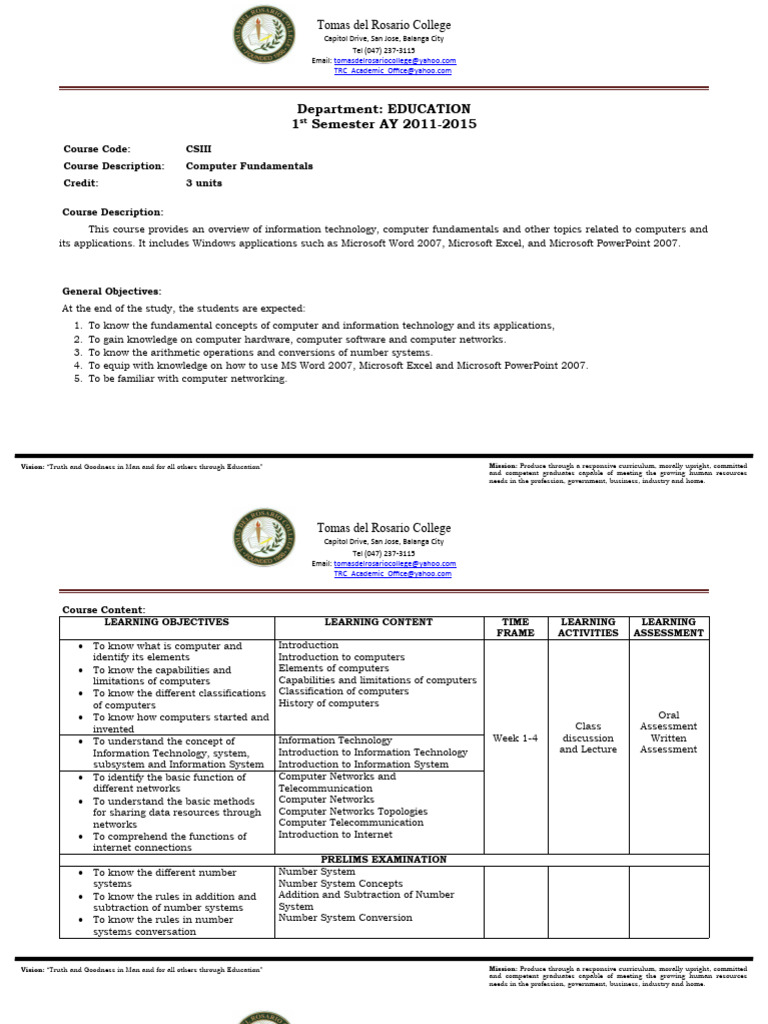 CSIII - Computer Fundamentals | PDF | Microsoft Excel | Microsoft Power Point