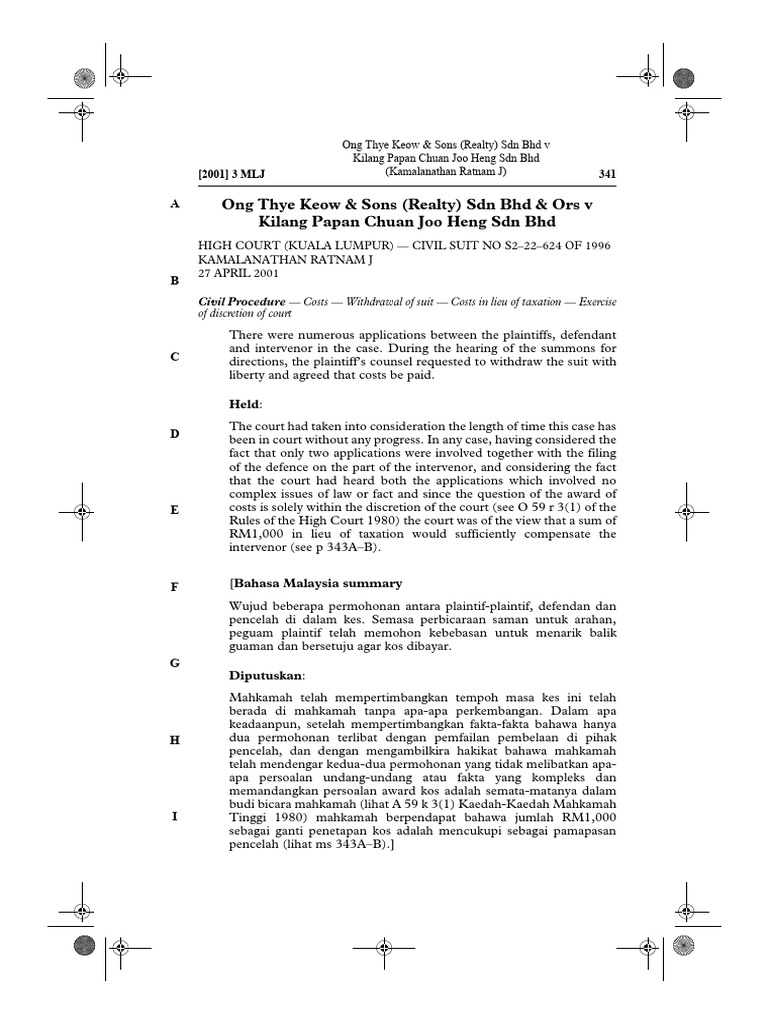 Court Discretion on Suit Costs | PDF | Intervention (Law) | Lawsuit