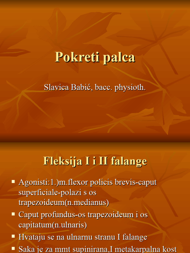 Pokreti Palaca | PDF