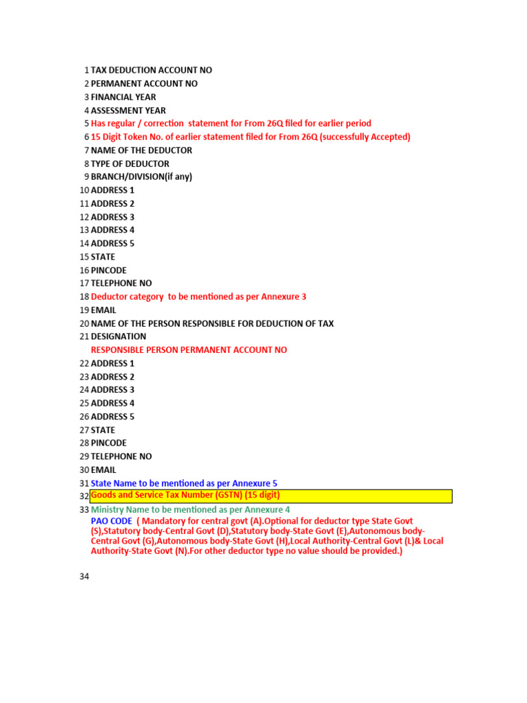Form 26Q TDS Reporting Guidelines | PDF | Capital Gains Tax | Business
