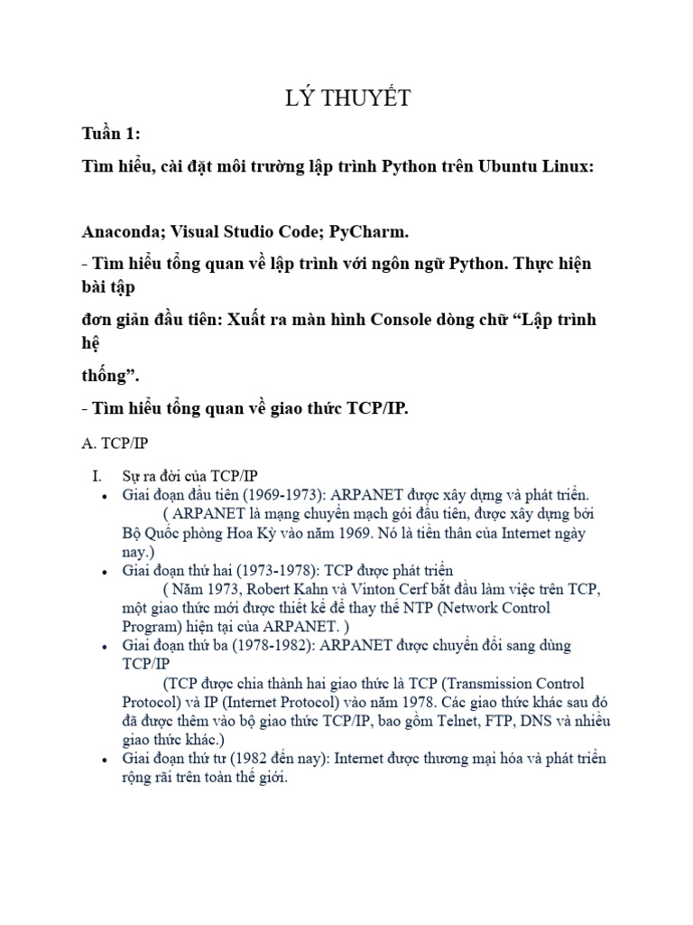 LÝ THUYẾT LTHT | PDF