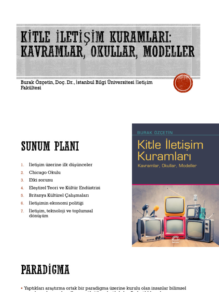 İletişim Kuramları 1 Sunum | PDF