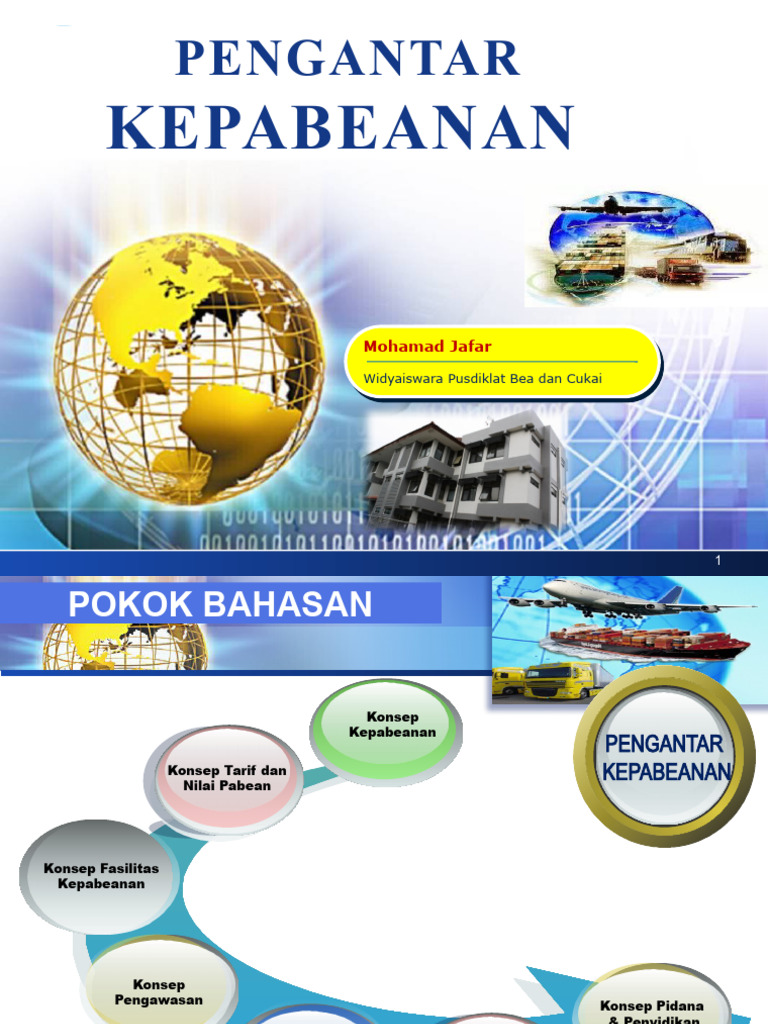 Tuton 1 Pengantar Kepabeanan | PDF