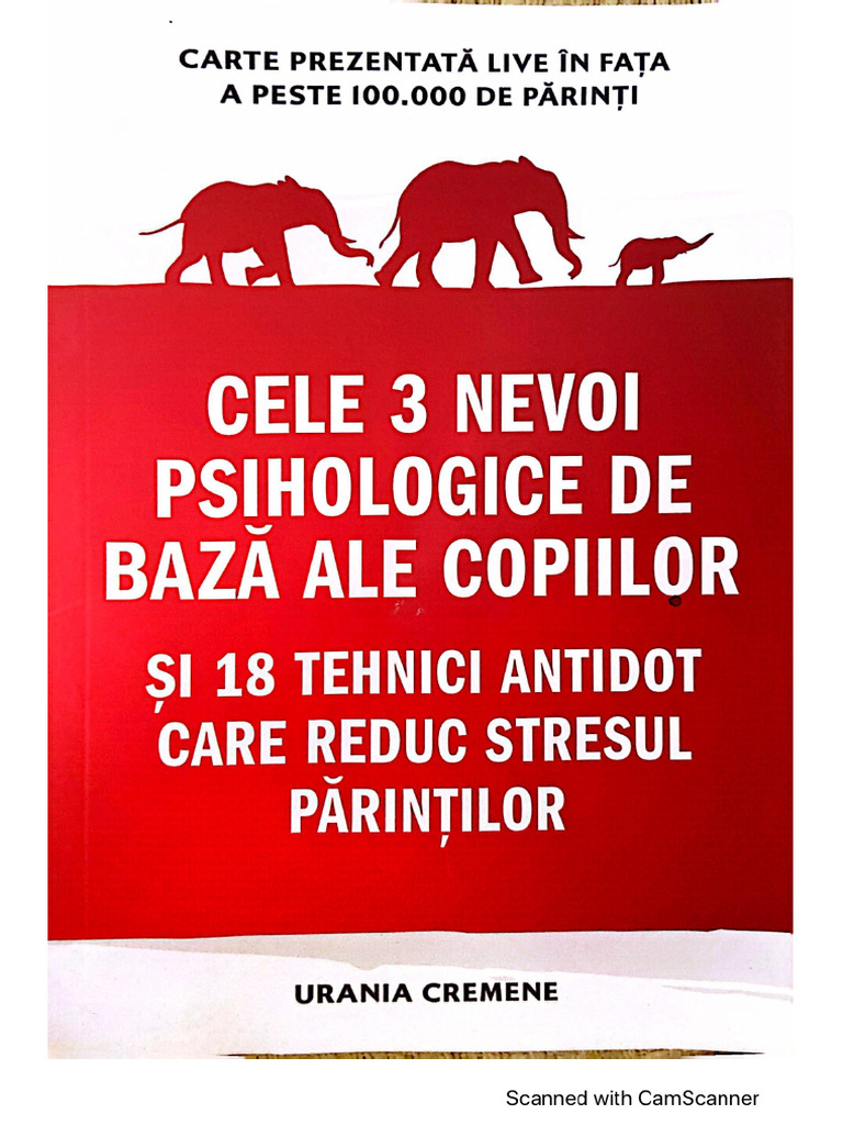 Cele 3 Nevoi Psihologice de Bază Ale Cop | PDF