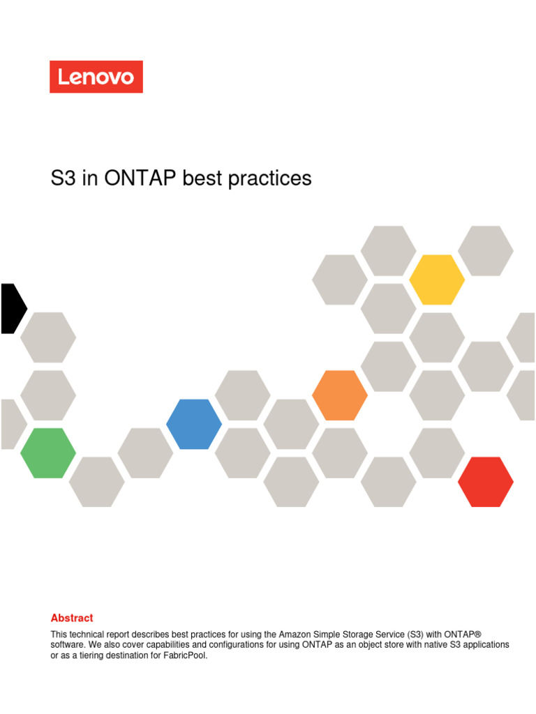 s3 in Ontap Best Practices | PDF | Public Key Certificate | Information Technology Management