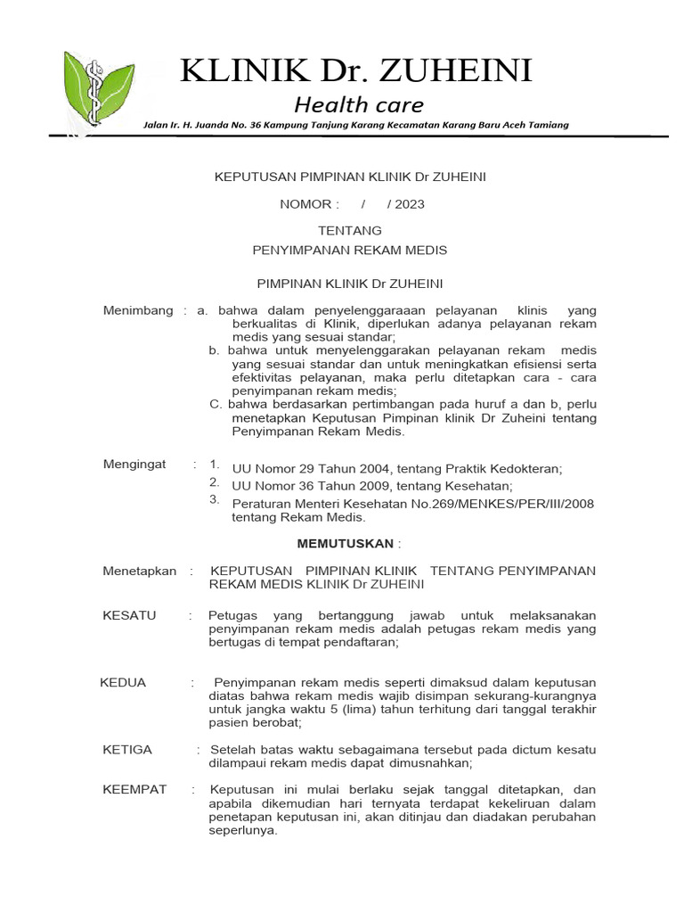 SK Penyimpanan RM | PDF