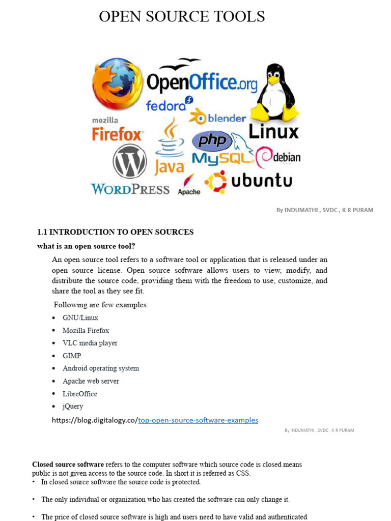 Open Source Tools | PDF | Linux | Gnu