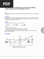 B Experiment 1 - Focal Length of Convex Lens | PDF | Optics | Applied ...