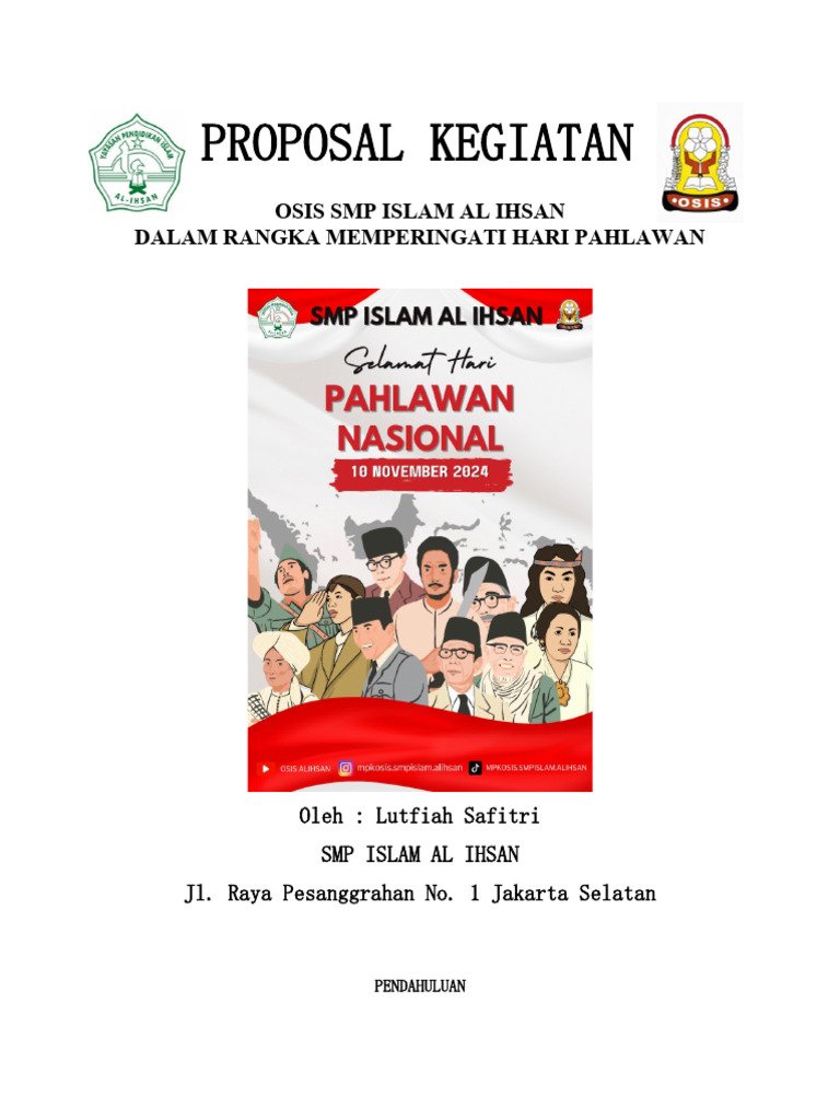 Proposal Hari Pahlawan 2023 | PDF