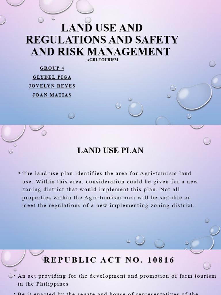 Agri-Tourism Land Use Regulations | PDF | Indemnity | Hand Washing