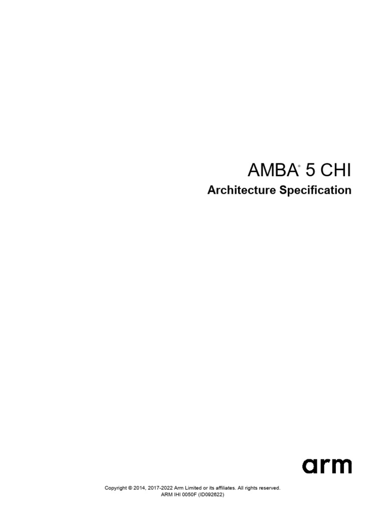 IHI0050F Amba Chi Architecture Spec | PDF