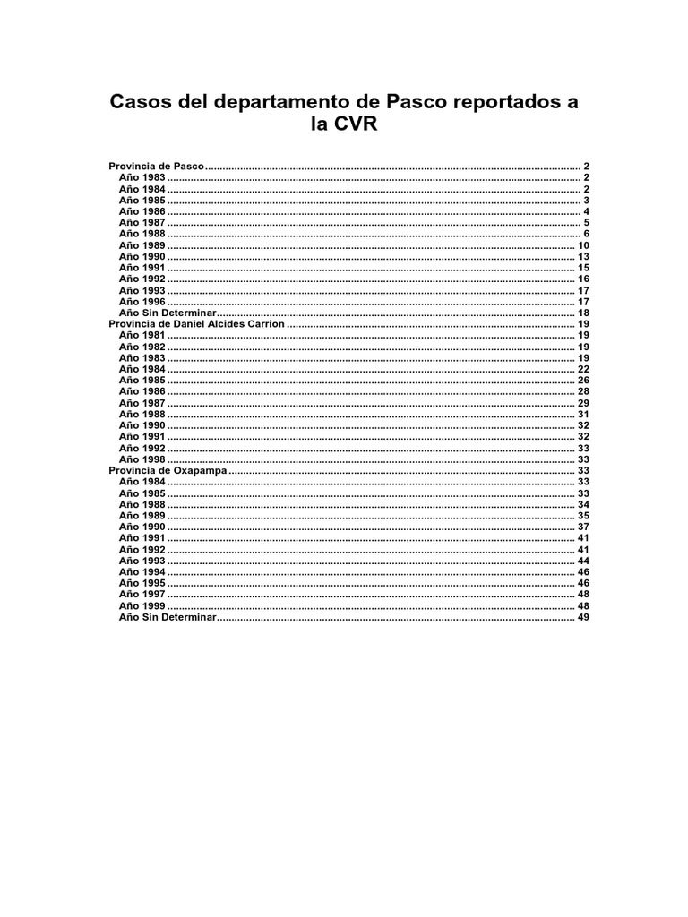 Pasco | PDF | Seguridad nacional | Gobierno