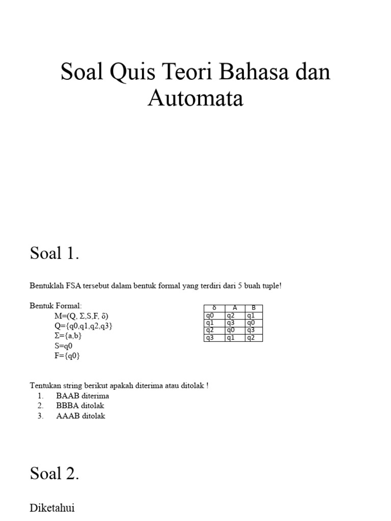 Soal TBO | PDF