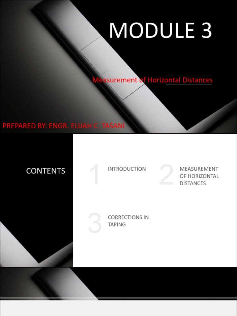 Module 3 Part 1 - 202310061319 | PDF | Surveying | Geometric Measurement