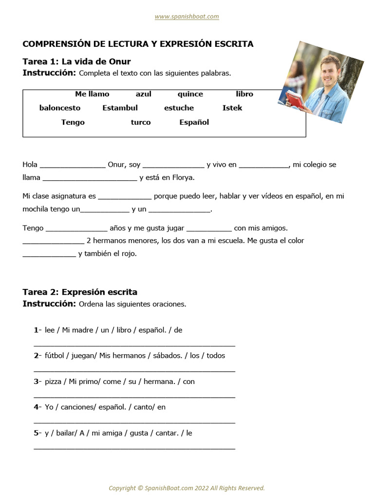 spanish-reading-passage-worksheet | PDF