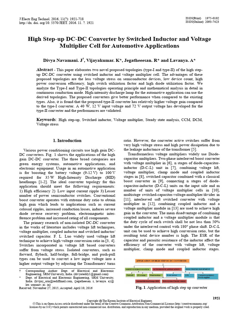 Switched Inductor Cell | PDF | Inductor | Capacitor