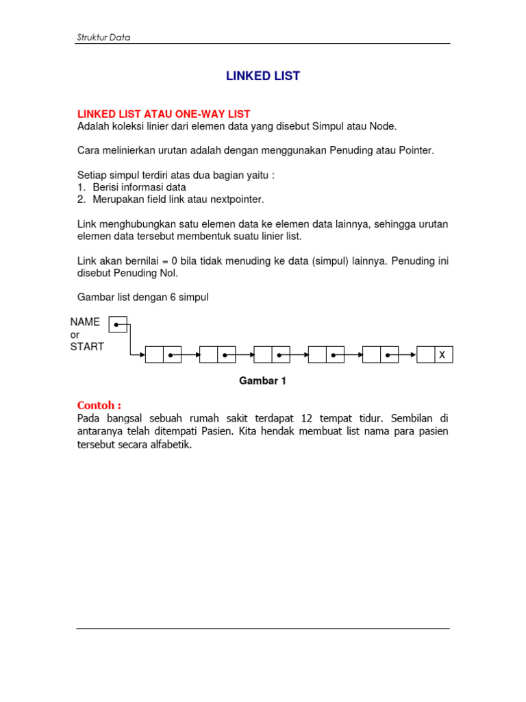 10.linked List | PDF | Metode & Bahan Ajar