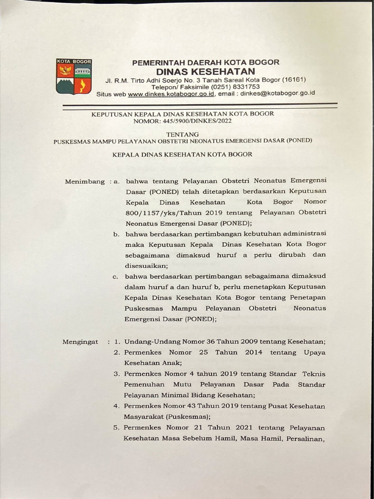 42.1.d SK PUSKESMAS MAMPU PONED | PDF