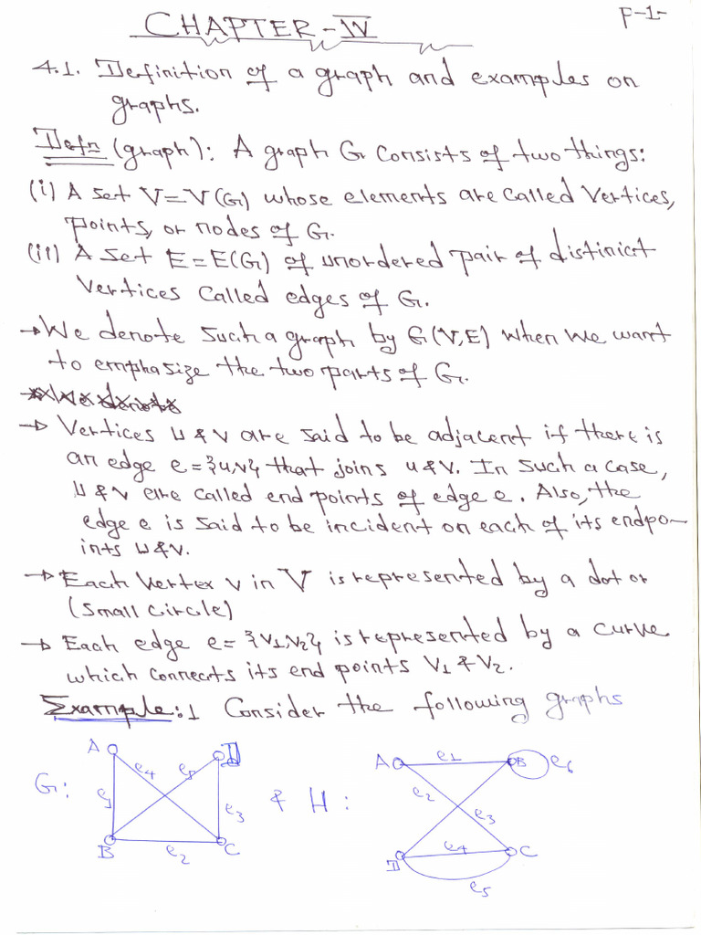 Elementary Graph Theory0001 | PDF