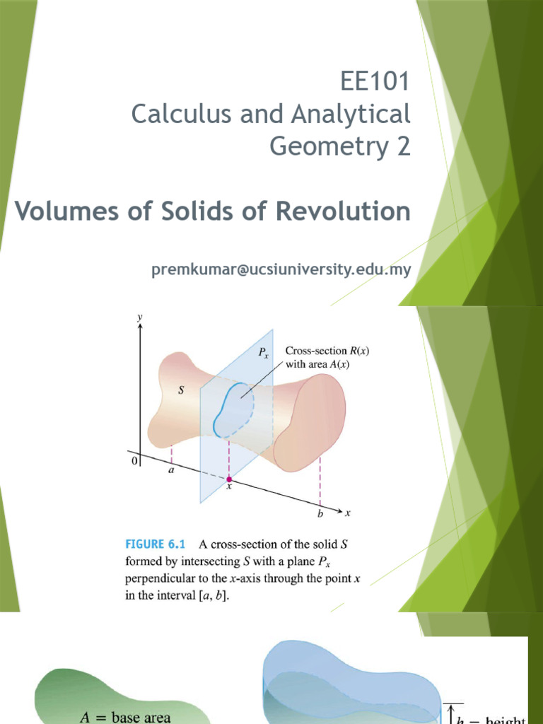 EA101 L2 Integration Volume | PDF | Cartesian Coordinate System | Integral