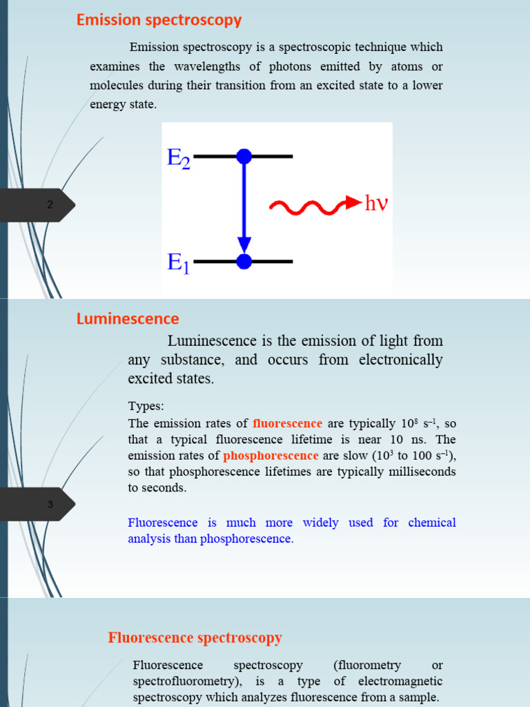 Chapter - 9 Fluorescence Spectros | PDF | Fluorescence Spectroscopy | Fluorescence