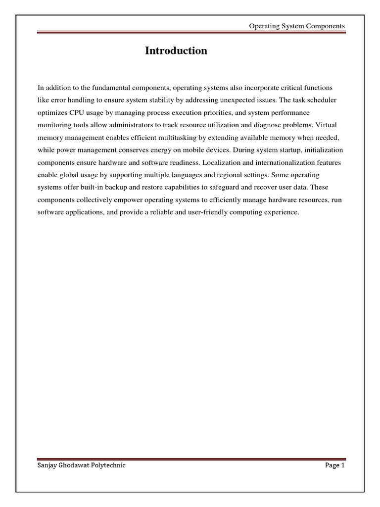 OSY Microproject | PDF | Operating System | Computer Data Storage