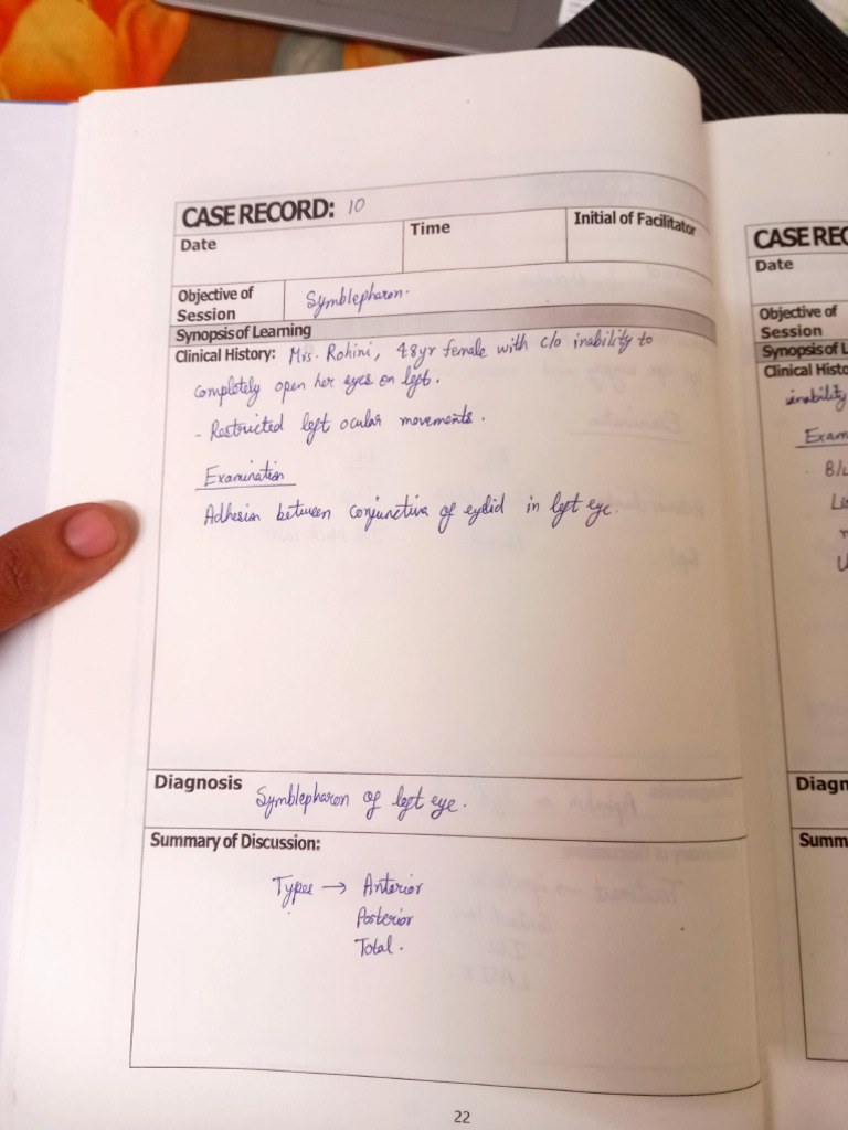 OP Case Sheet Summary | PDF