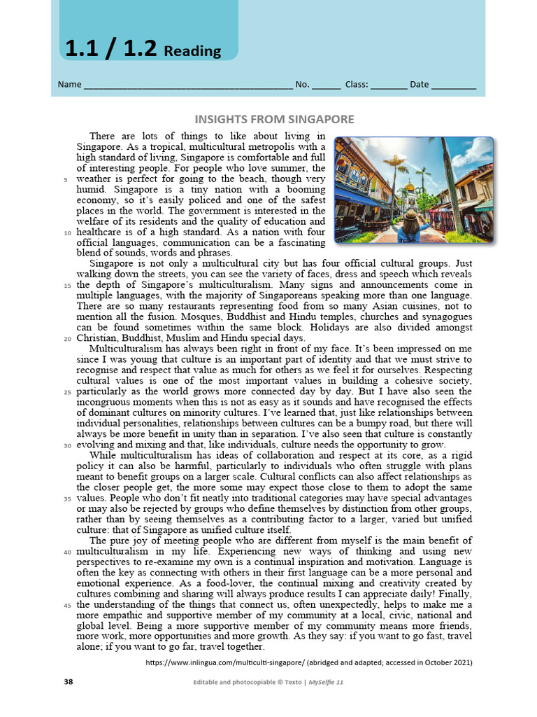 Standard Reading U1.1-1.2 | PDF | Social Science | Foreign Language Studies