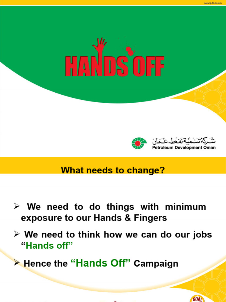 Hands Off Guideline-English | PDF | Hand | Elevator