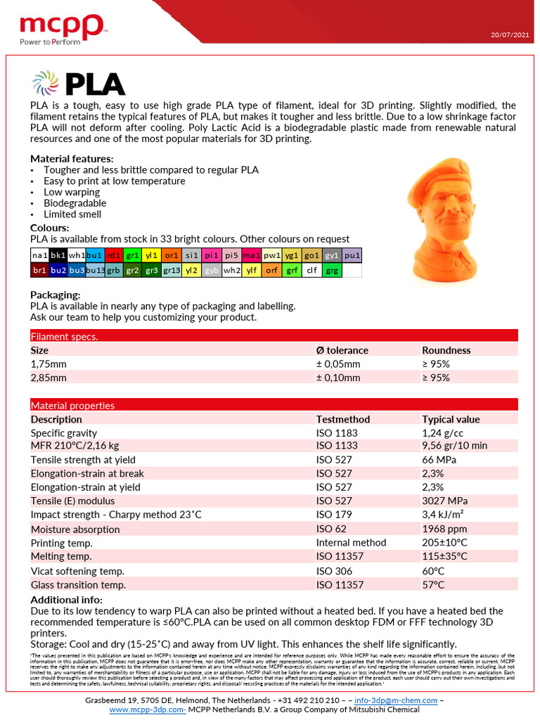 Pla - Uk | PDF | 3 D Printing | Ultimate Tensile Strength