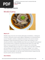 Script Mindful Eating | PDF | Mouth | Senses
