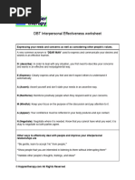 DEAR MAN GIVE FAST Worksheet PDF | PDF | Borderline Personality ...