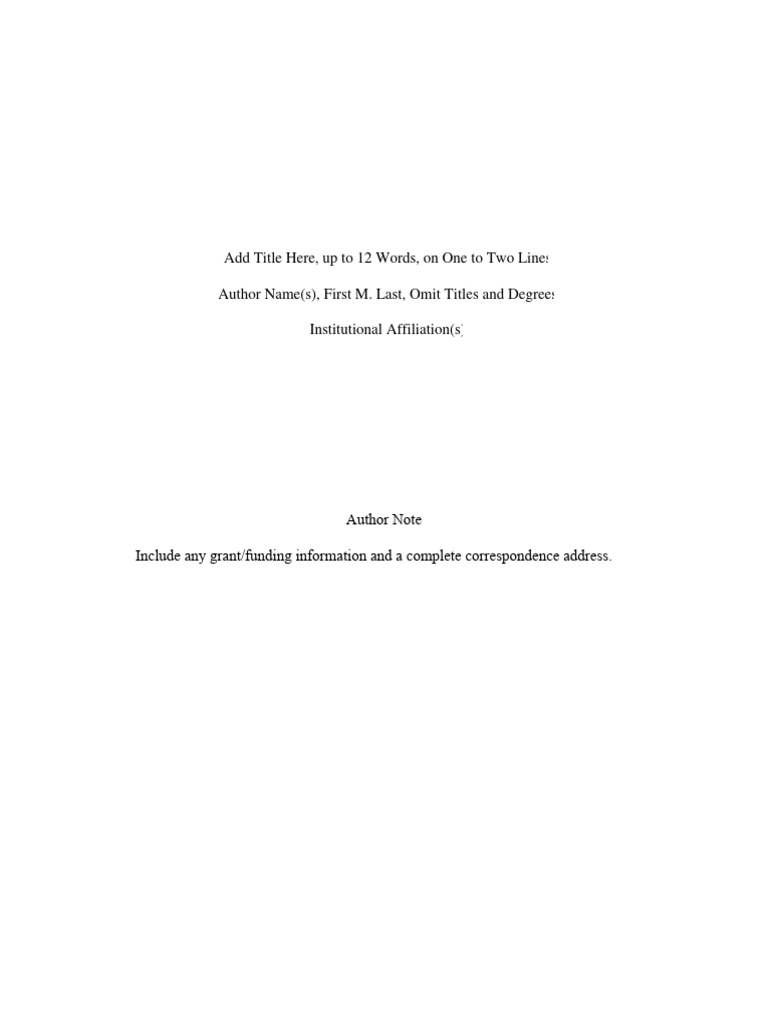 APA Formatting Guide Template | PDF | Computers