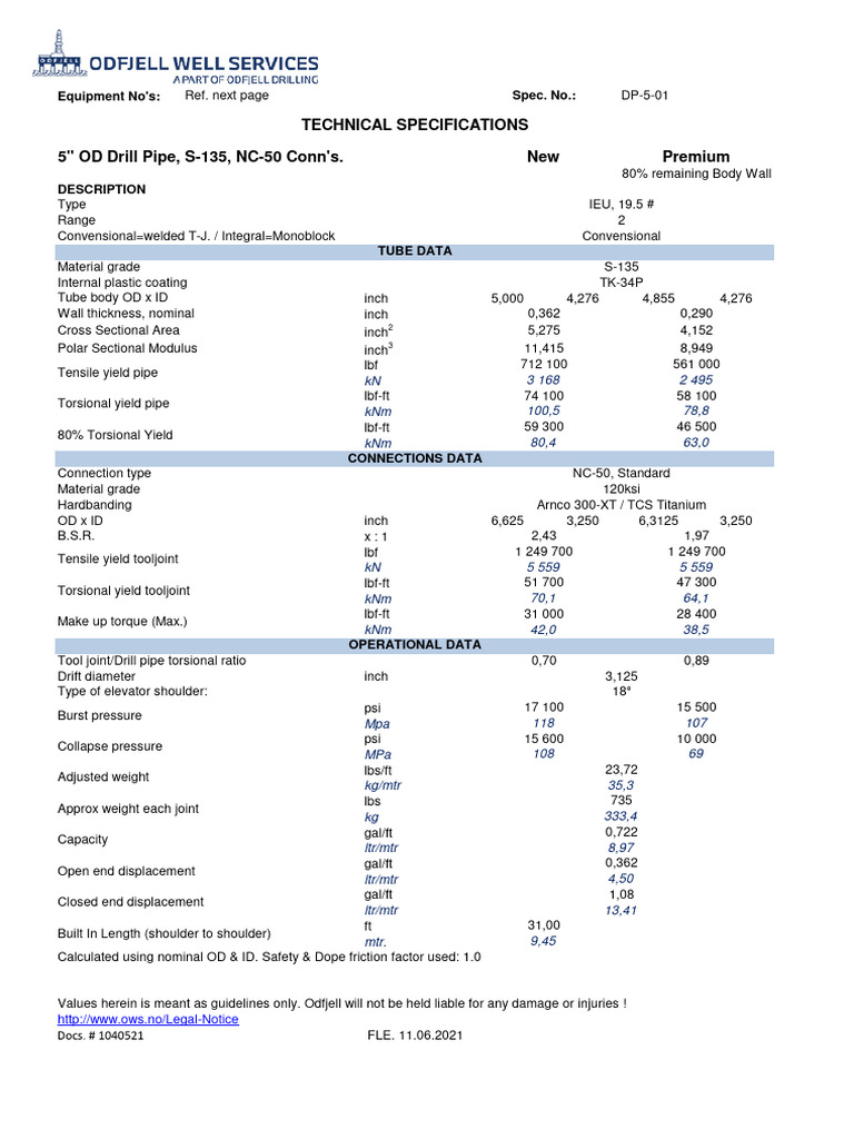 19 DP 5 01 Ows Spec Sheet | PDF | Pipe (Fluid Conveyance) | Building ...