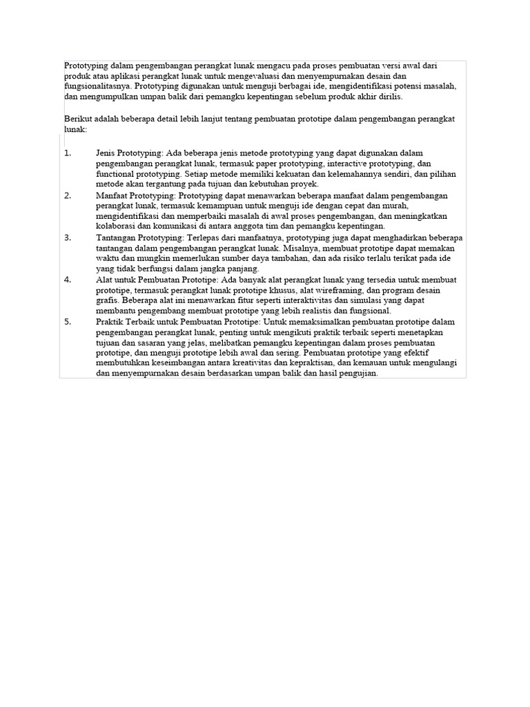 Prototyping Dalam Pengembangan Perangkat Lunak Mengacu Pada Proses ...