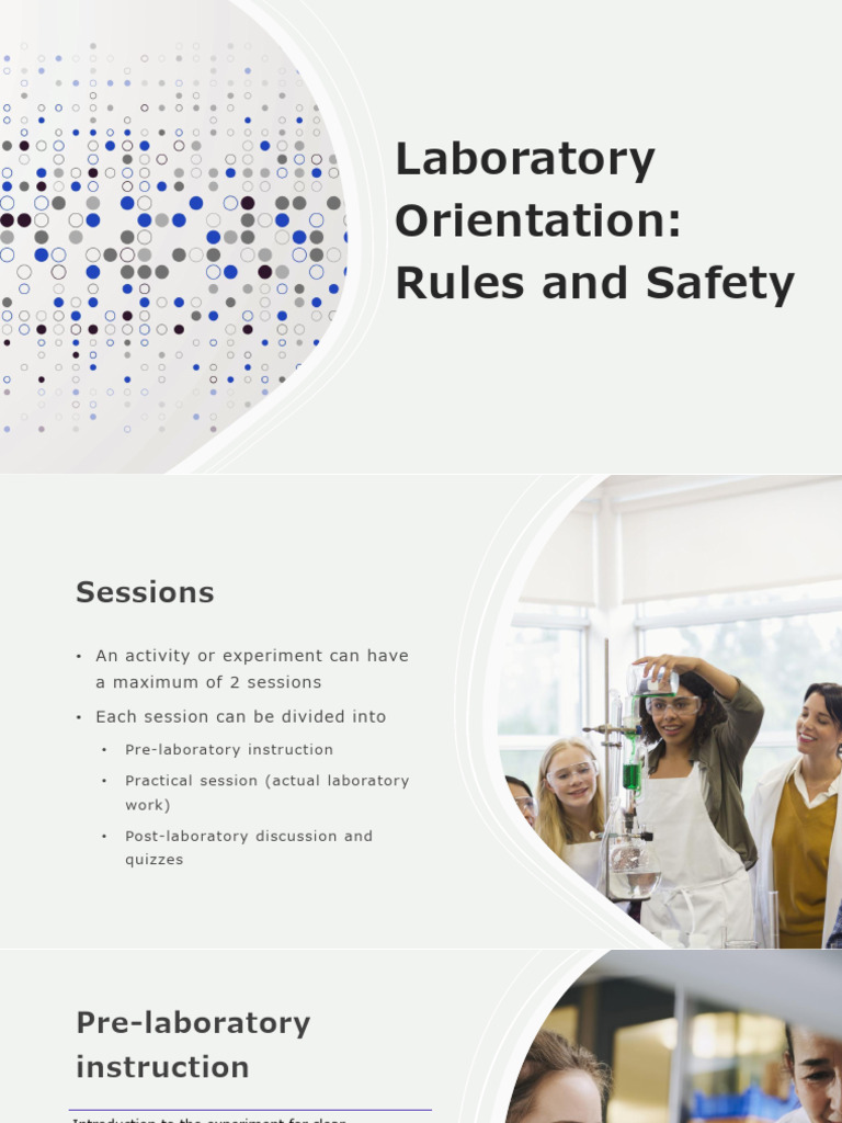 Laboratory Orientation | PDF | Safety | Occupational Safety And Health