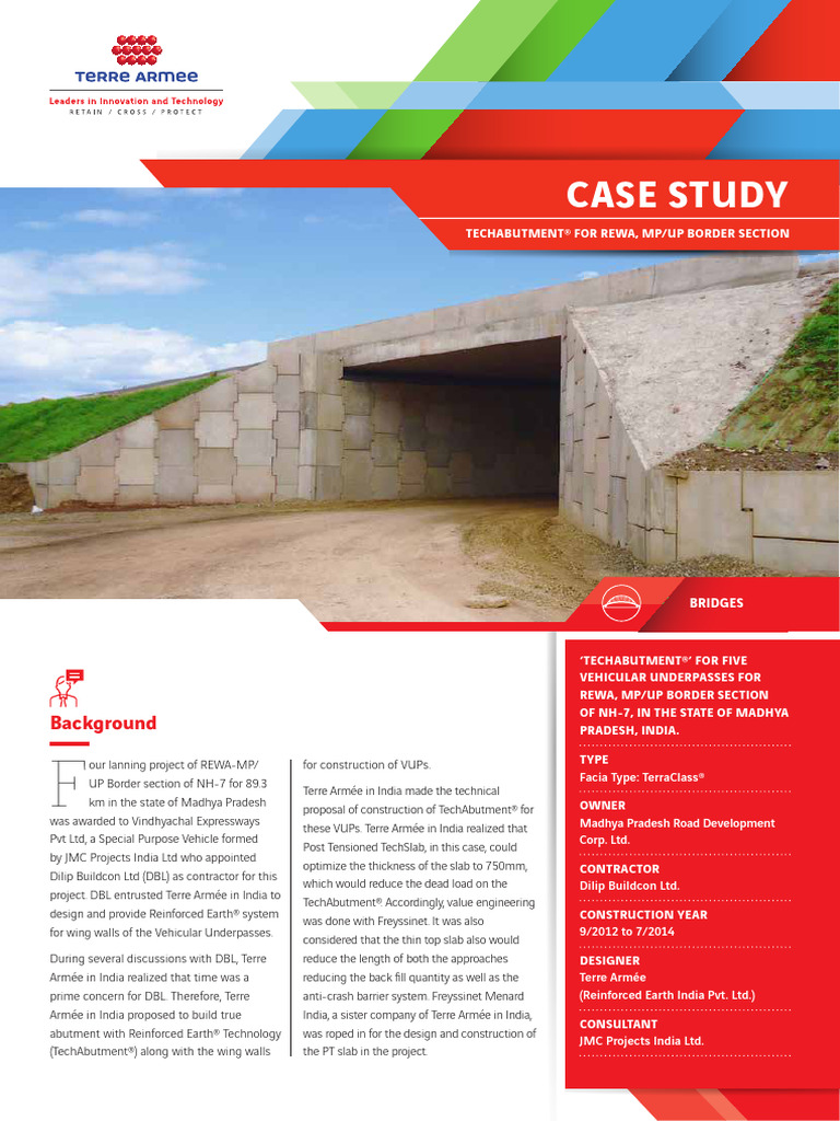 TechAbutment - Rewa, MPUP Border Section | PDF | Technology & Engineering