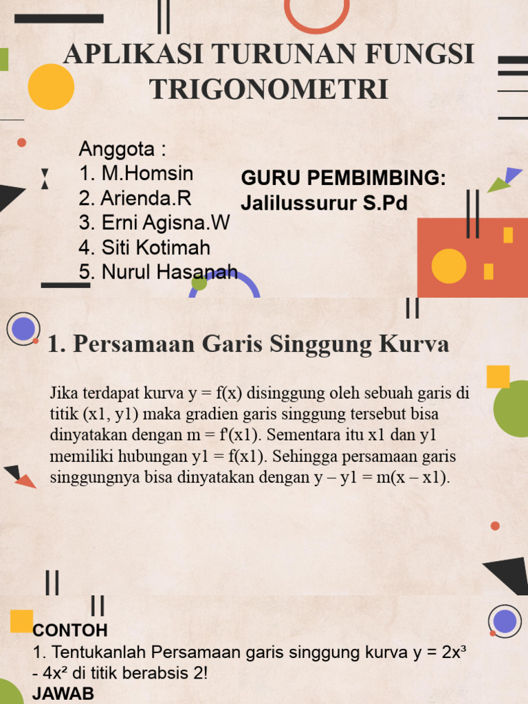 Presentasi MTK Peminatan | PDF | Metode & Bahan Ajar
