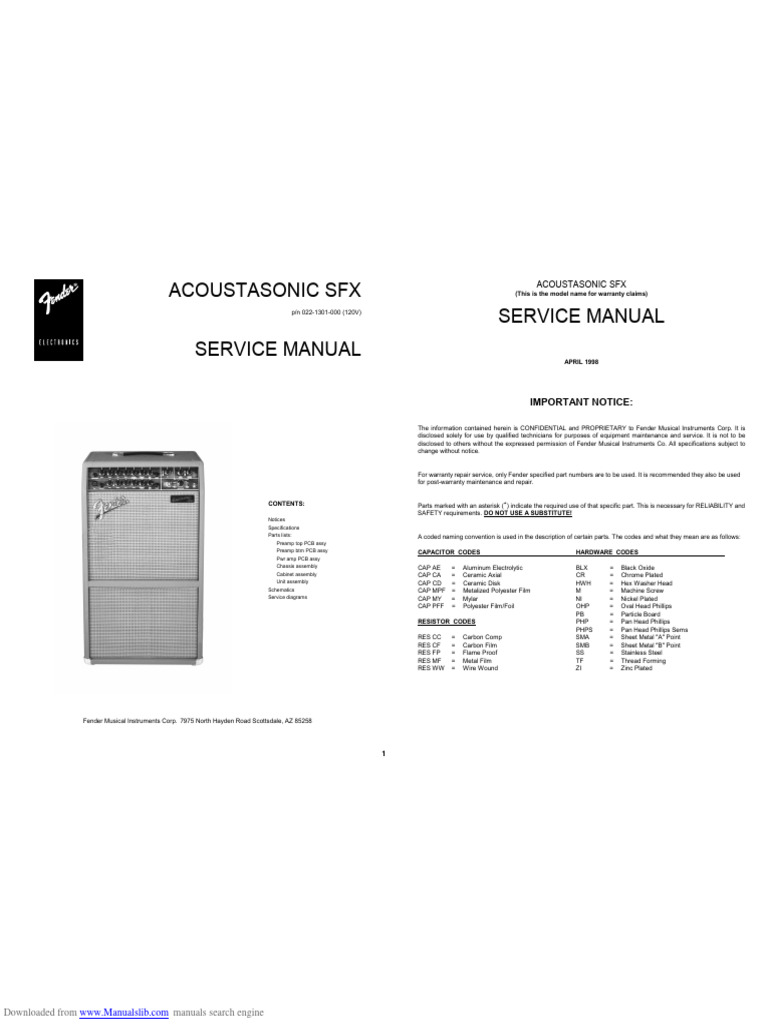 Acoustasonic SFX | PDF | Printed Circuit Board | Physical Sciences