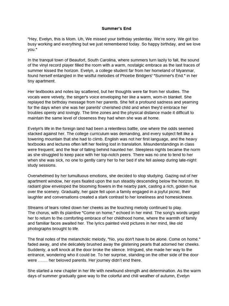 Summer's End (Fixed Ver) | PDF