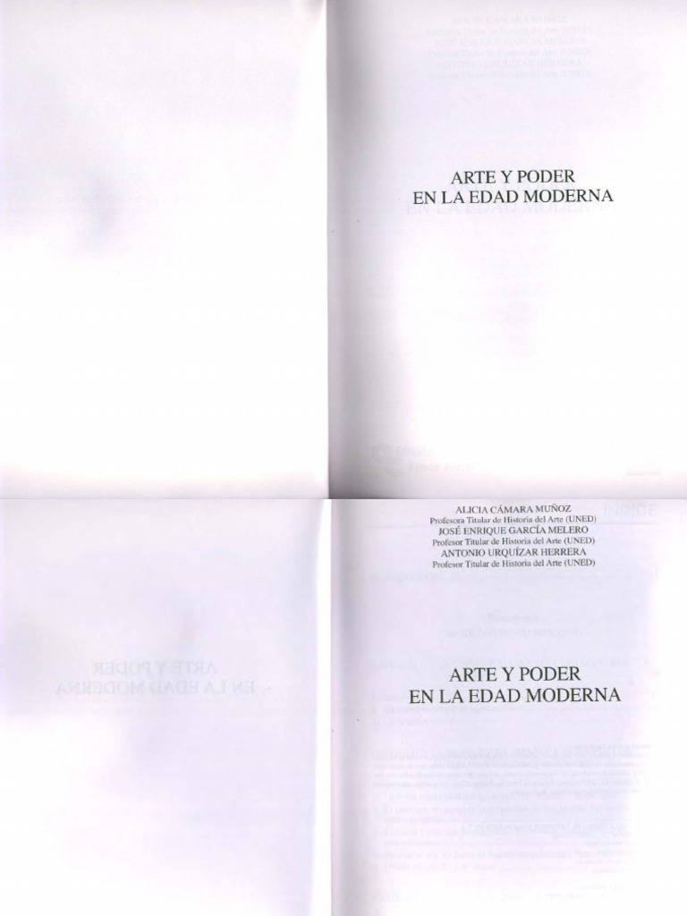 Libro Arte y Poder en E.moderna | PDF