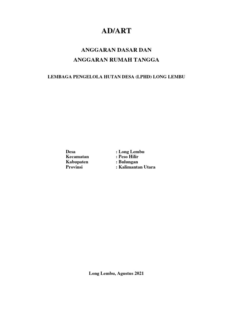 ADART Long Lembu | PDF