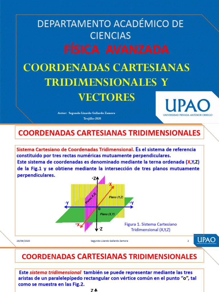 Sistema de Coordenadas y Vectores | PDF | Vector Euclidiano | Esfuerzo de torsión